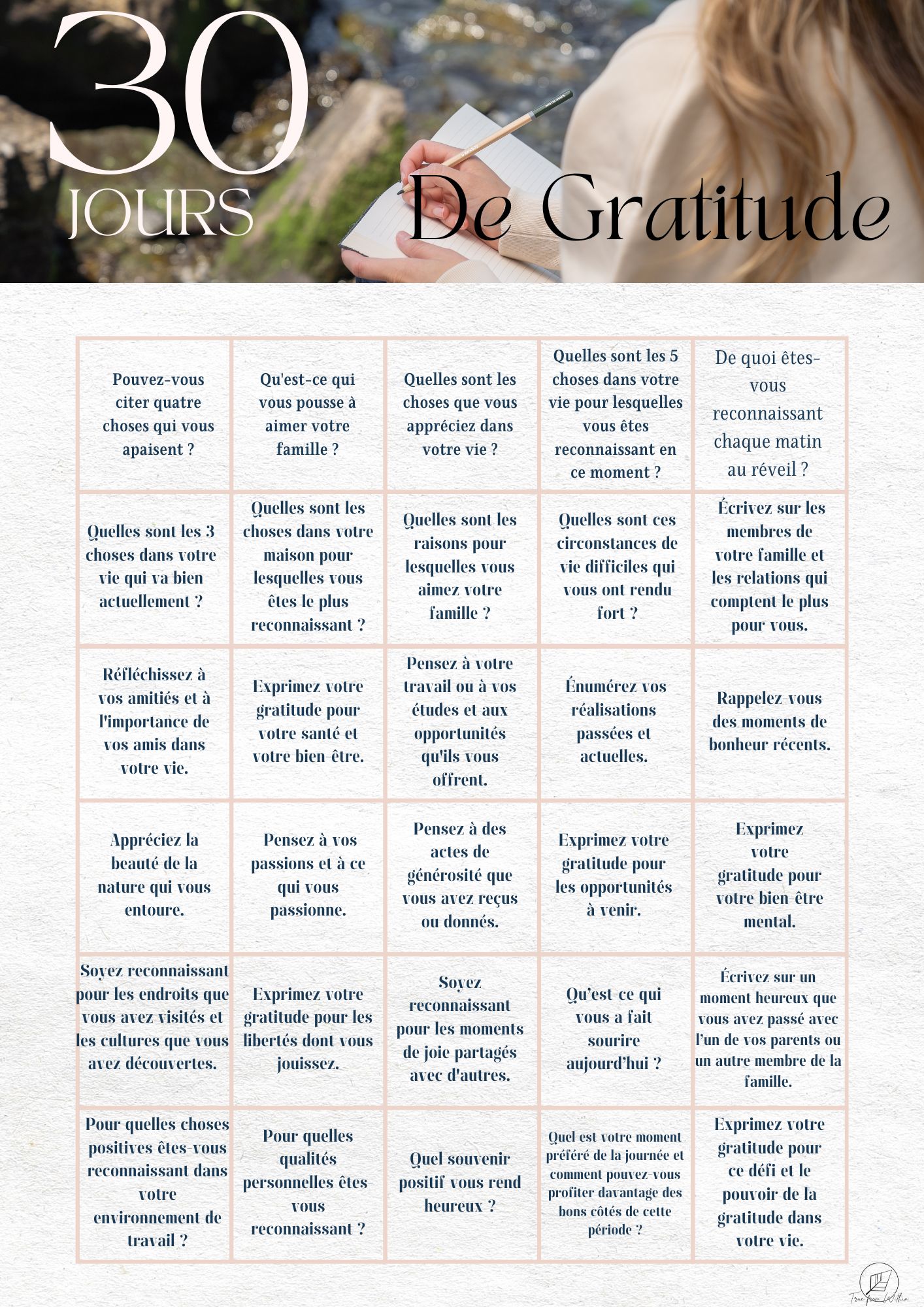 Comment cultiver la gratitude grâce à un challenge de 30 jours ? - true ...